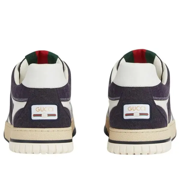 Gucci Re-Wed Gg Denim Sneakers - Dark Blue Gradient | Editorialist